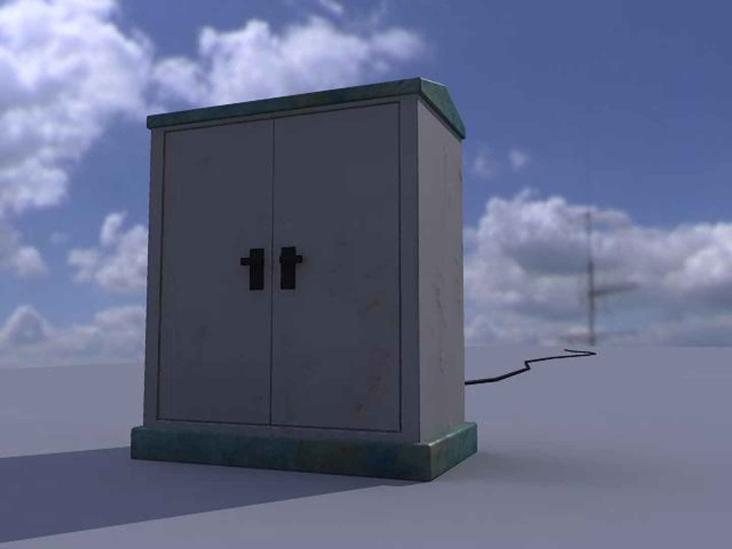 cabine electricity 3d model