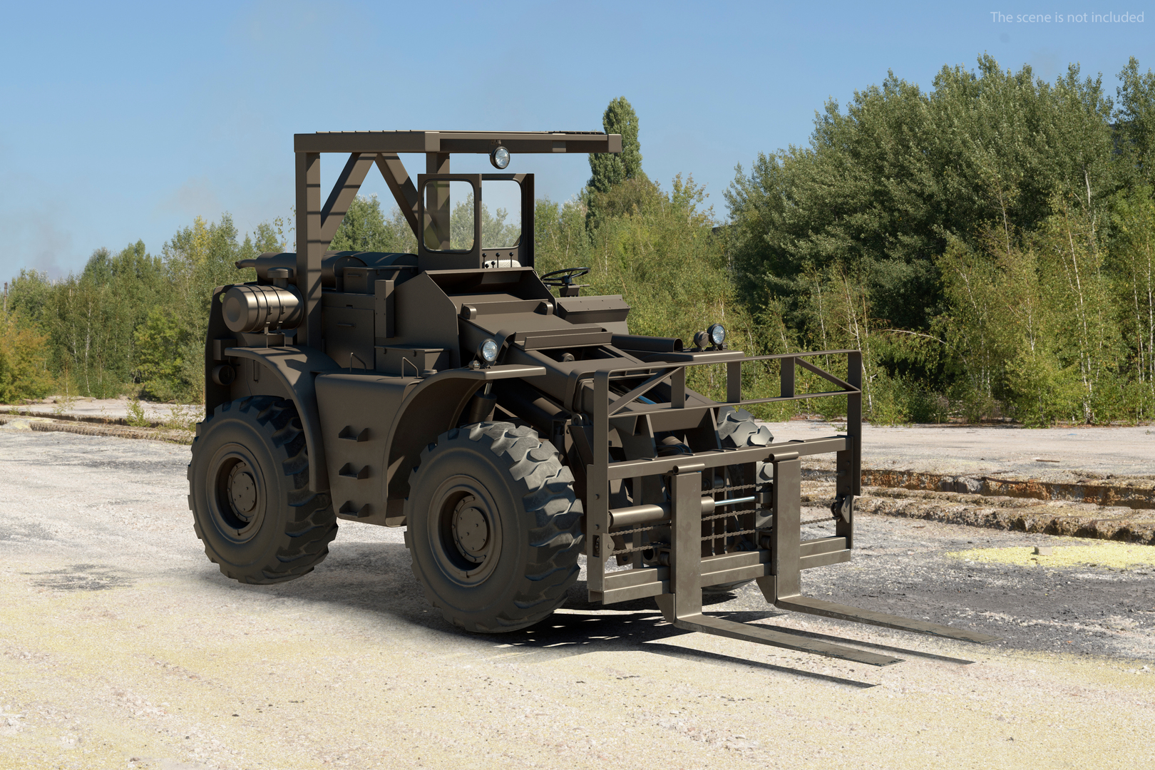 3D Military Forklift - TurboSquid 1731845