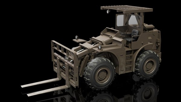 3D Military Forklift - TurboSquid 1731845