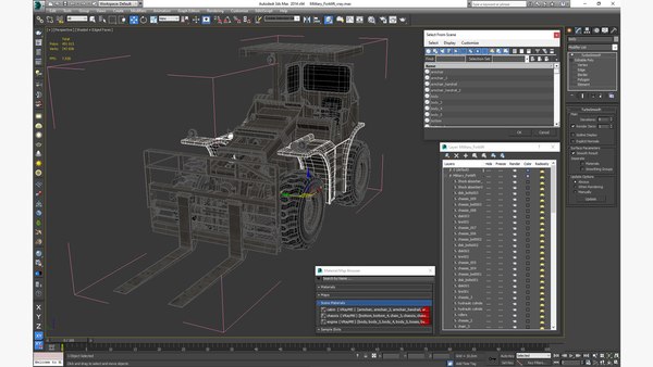 3D Military Forklift - TurboSquid 1731845