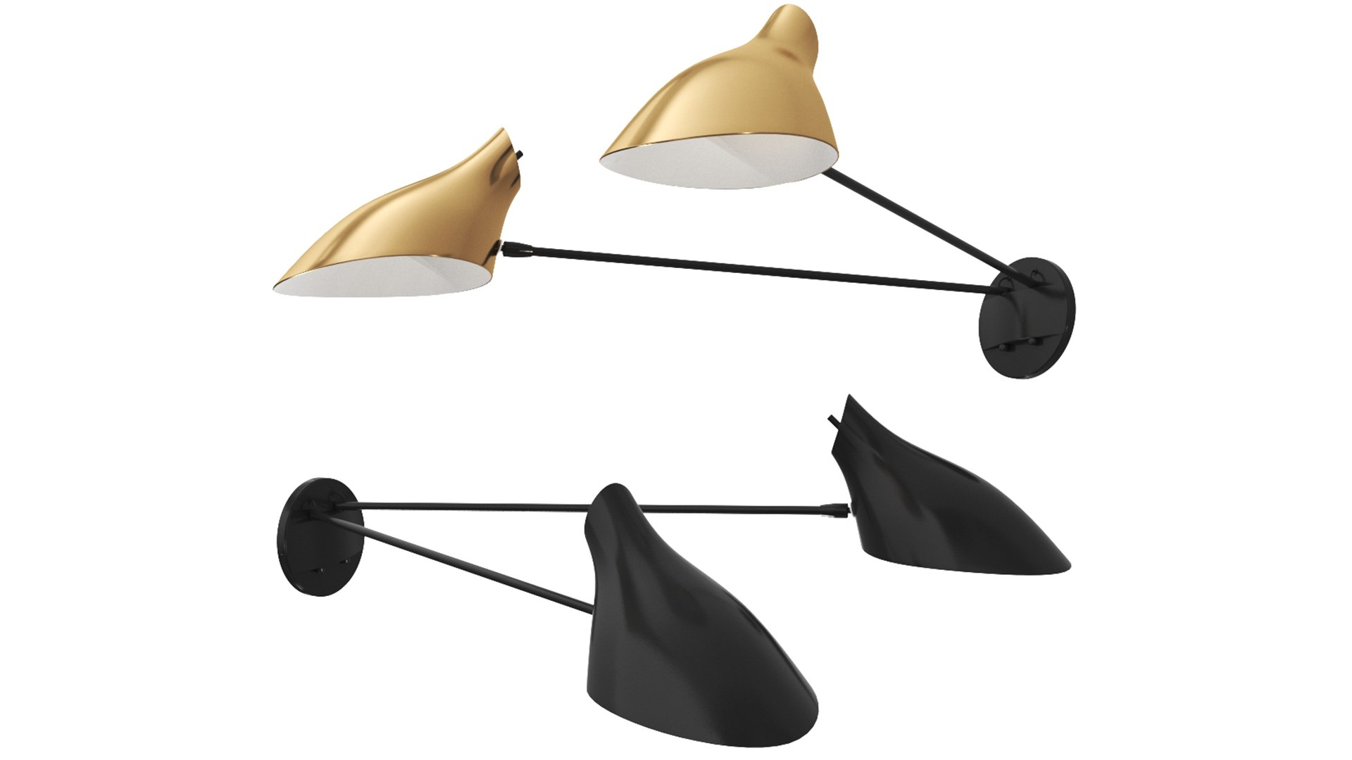 Two Arm Sconce No 203 By David Weeks Studio 3D Model - TurboSquid 1883951