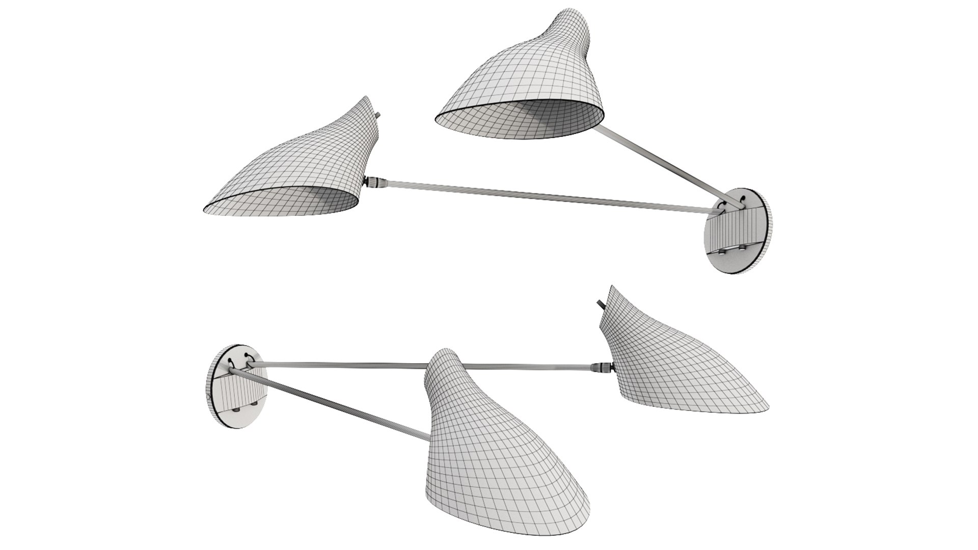 Two Arm Sconce No 203 By David Weeks Studio 3D Model - TurboSquid 1883951