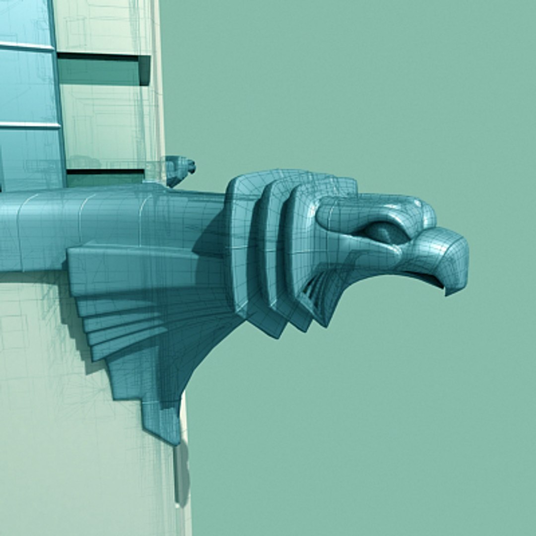 3ds Max Art Deco Chrysler Buildings