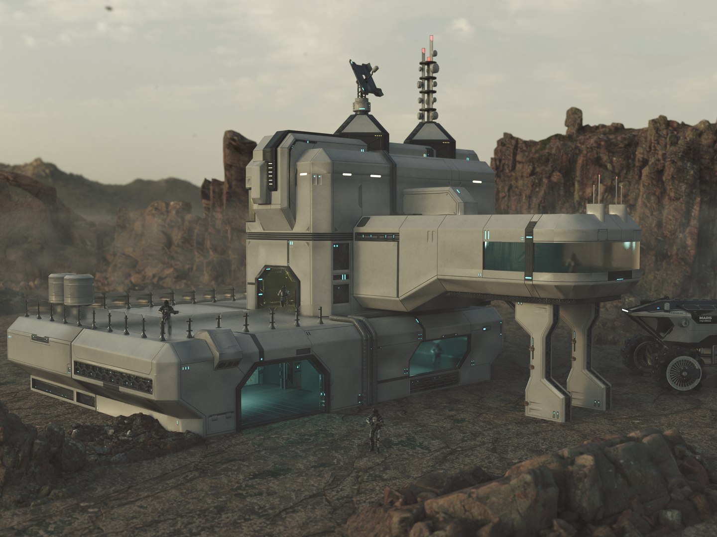 MARSIAN BASE 3D Model - TurboSquid 1838781