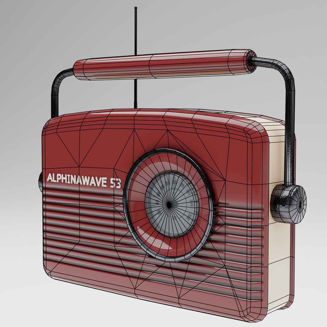 Retro Portable Radio 3D Model - TurboSquid 1967112