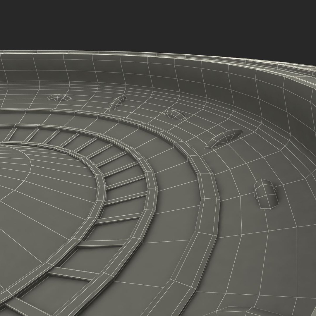 3d roulette modelled model