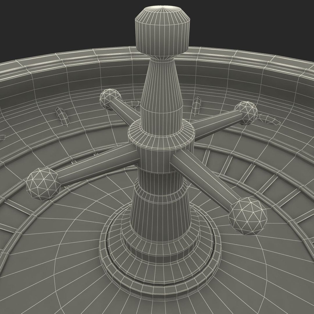 3d roulette modelled model