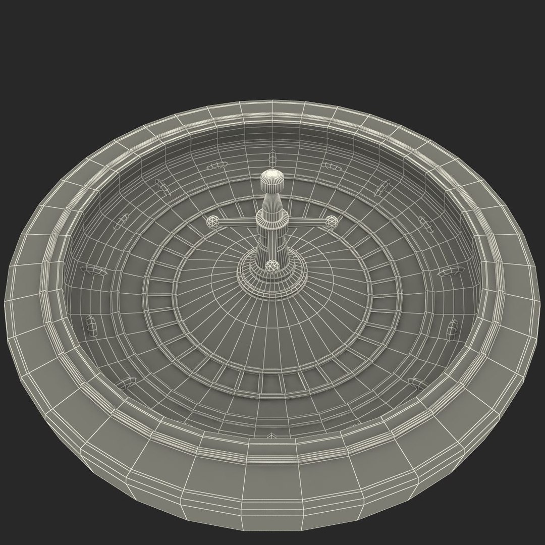 3d roulette modelled model