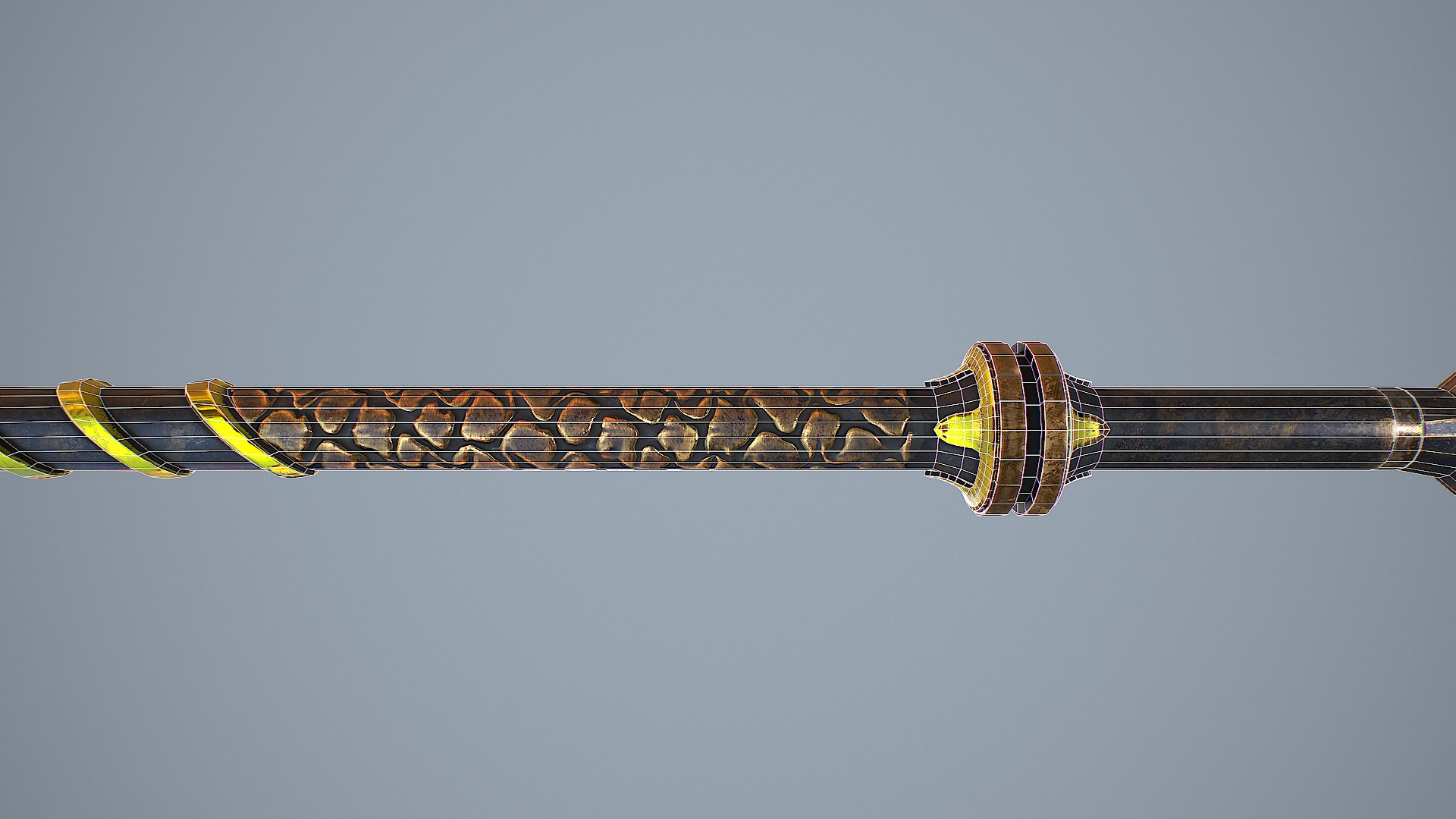 Combat Staff 4 3D Model - TurboSquid 2115129