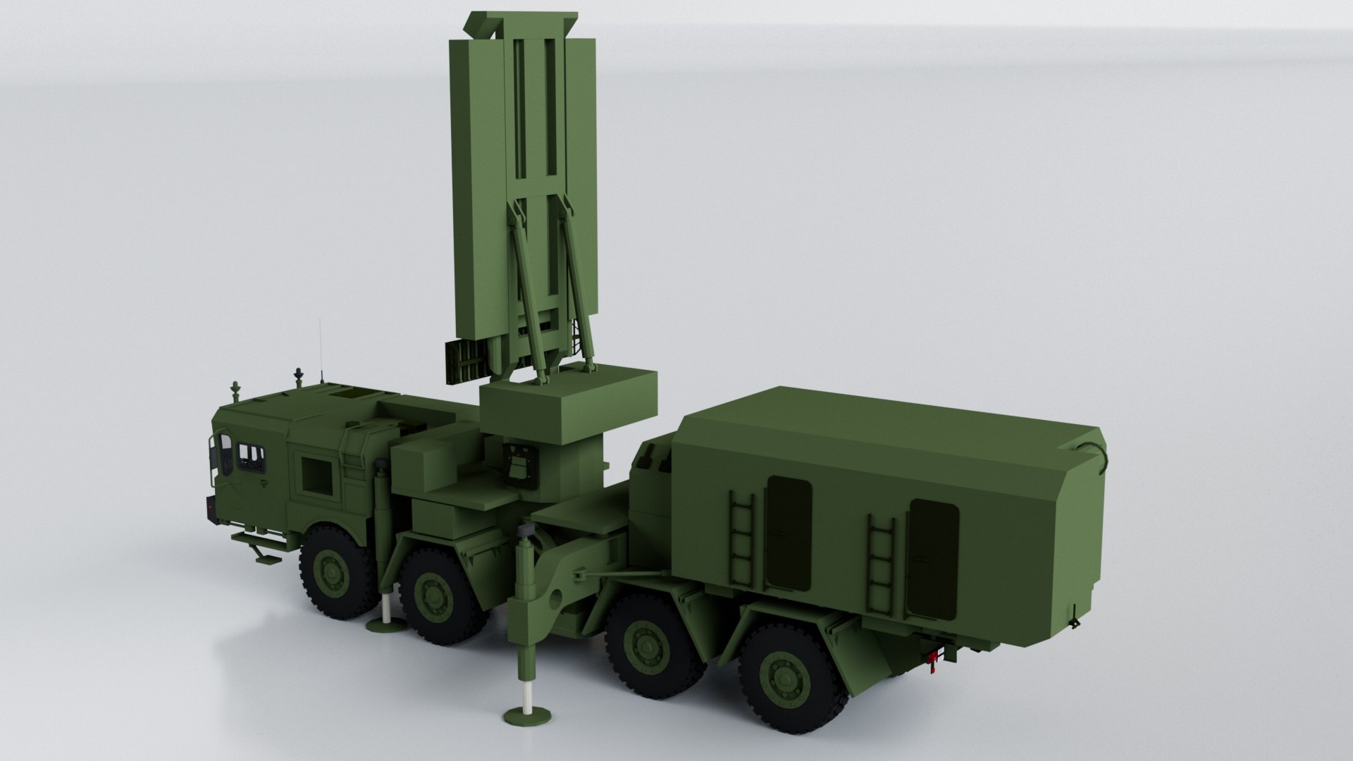 96L6E Radar Military Truck Vehicle 3D Model - TurboSquid 2440587