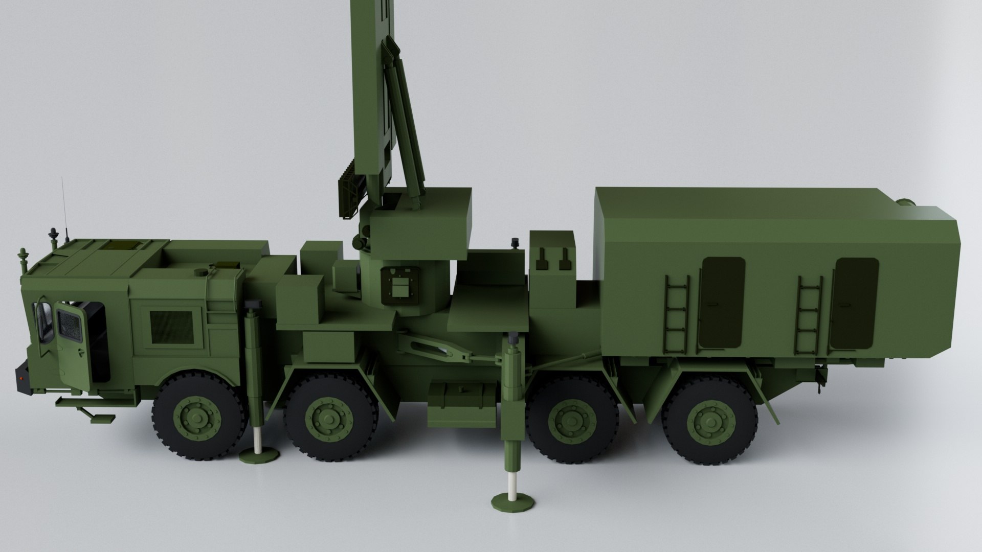 96L6E Radar Military Truck Vehicle 3D Model - TurboSquid 2440587