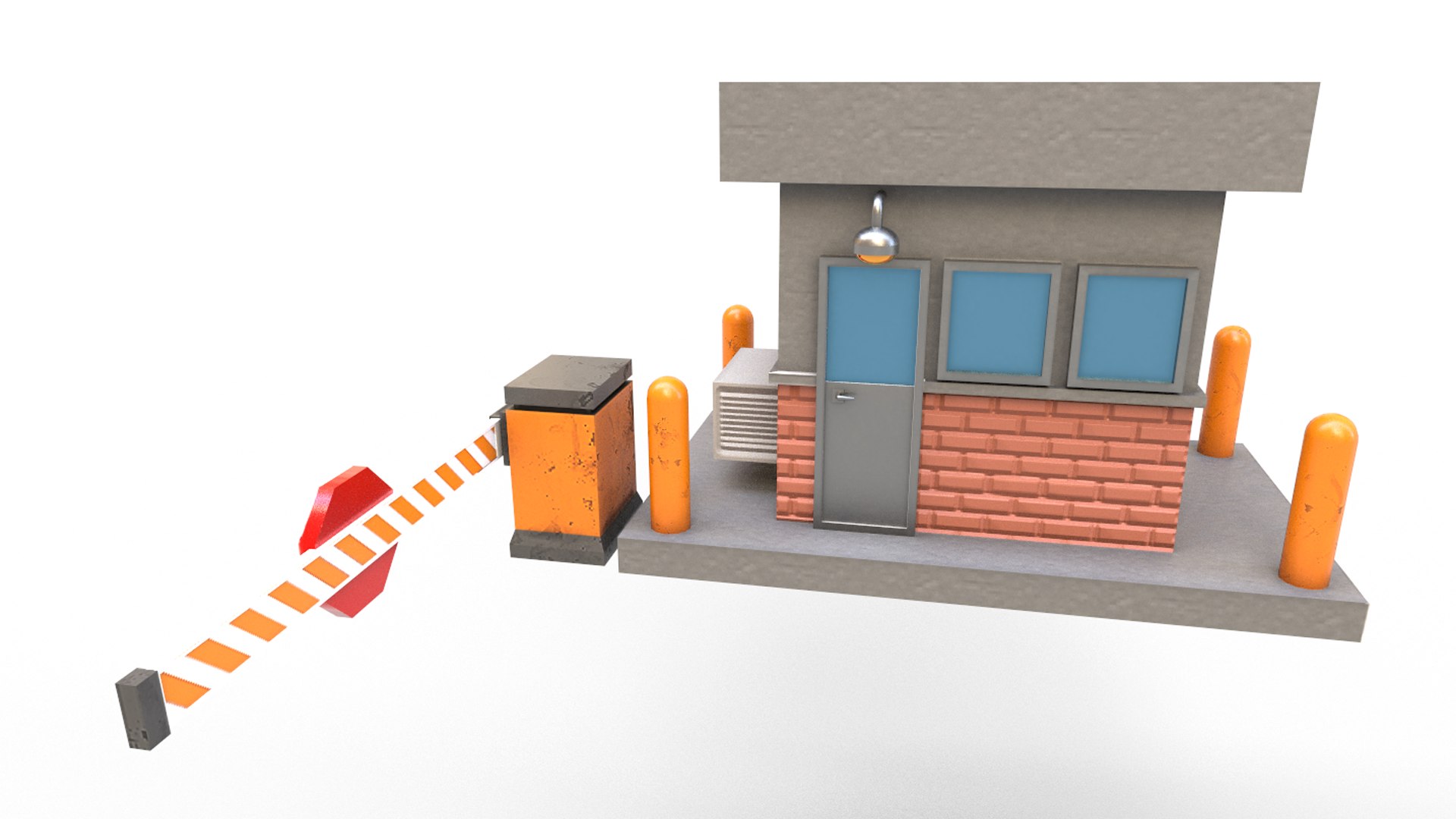 Checkpost 3D Model - TurboSquid 1815877