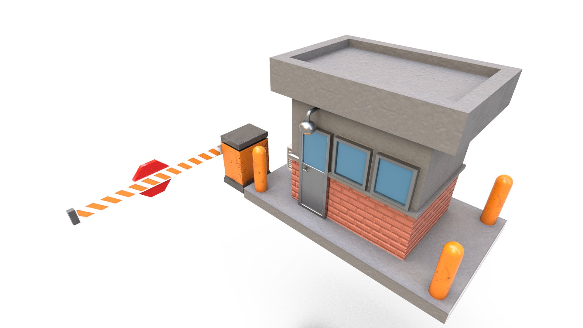 Checkpost 3D Model - TurboSquid 1815877