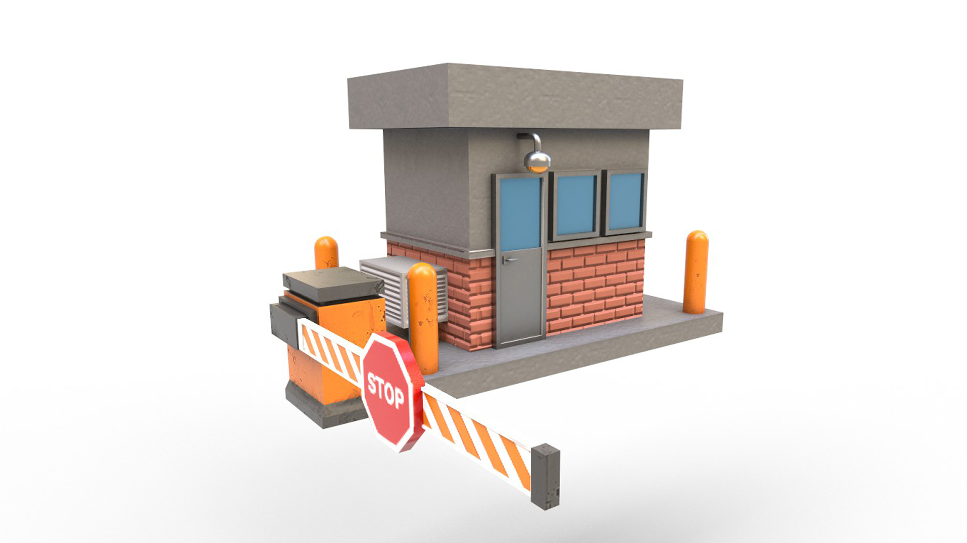 Checkpost 3D model - TurboSquid 1815877