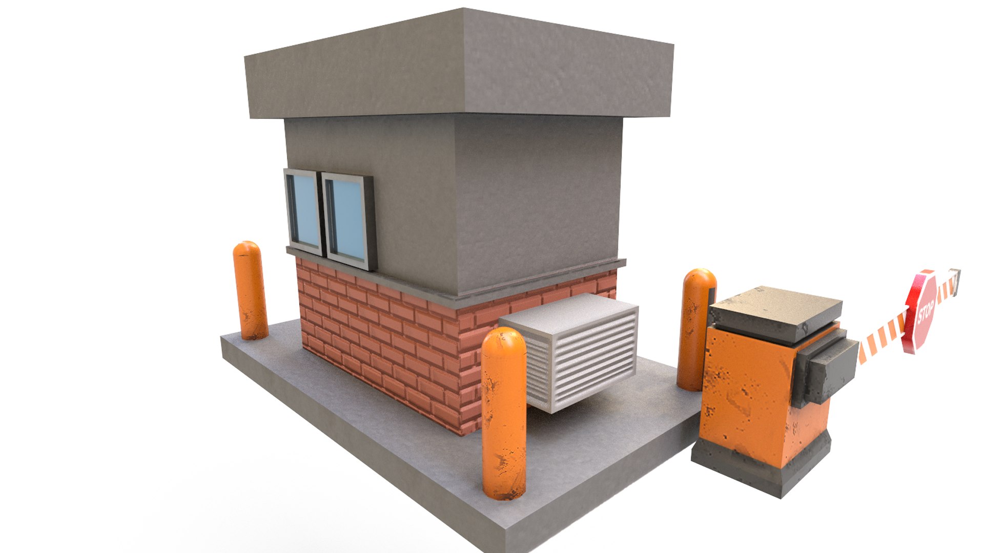 Checkpost 3D Model - TurboSquid 1815877