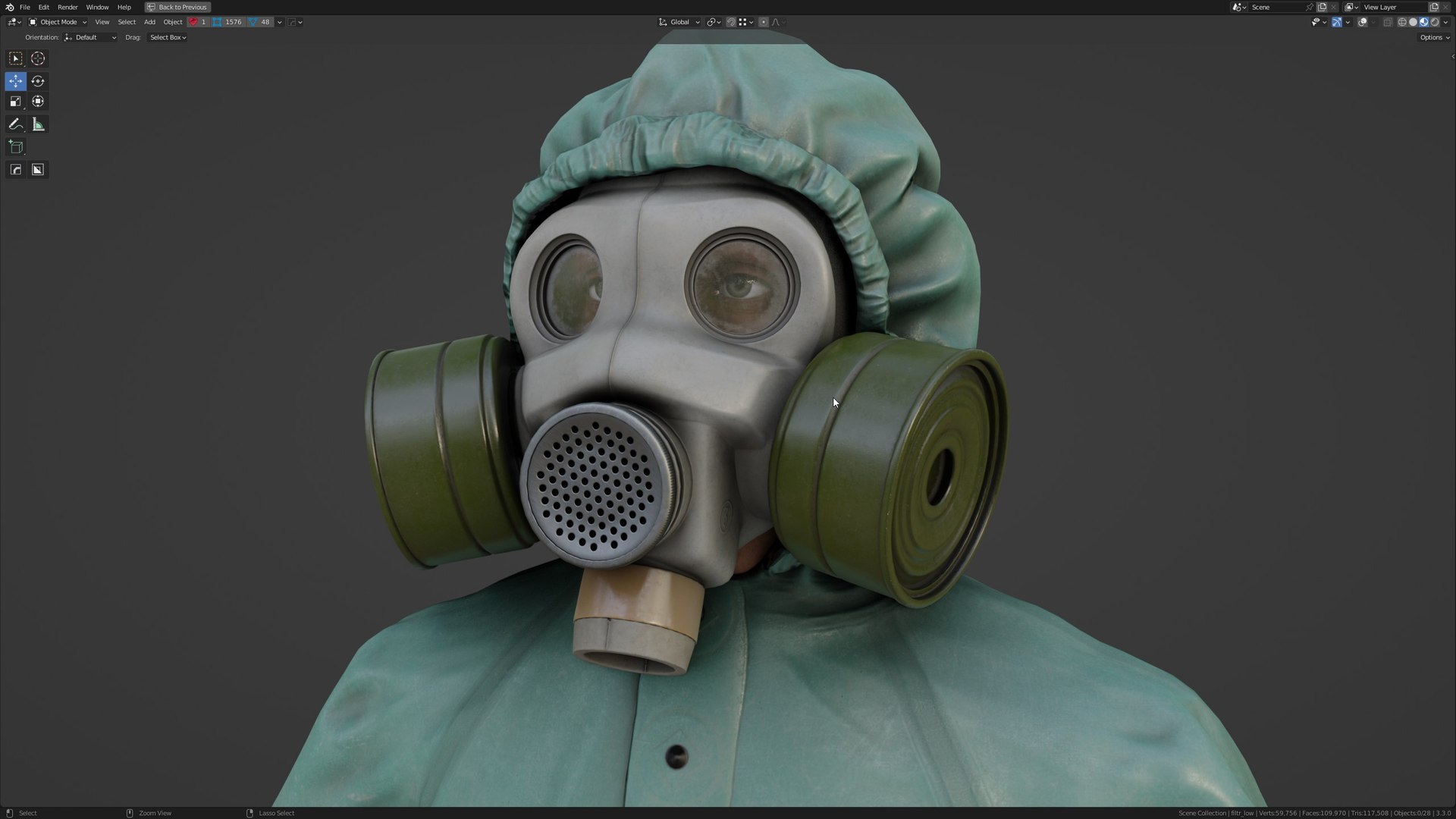 3D hazmat suit OZK - TurboSquid 1971222