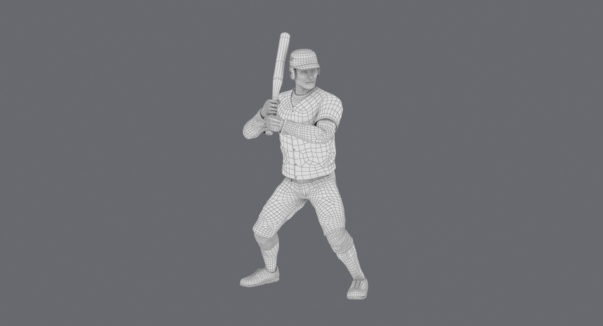 3d model baseball player