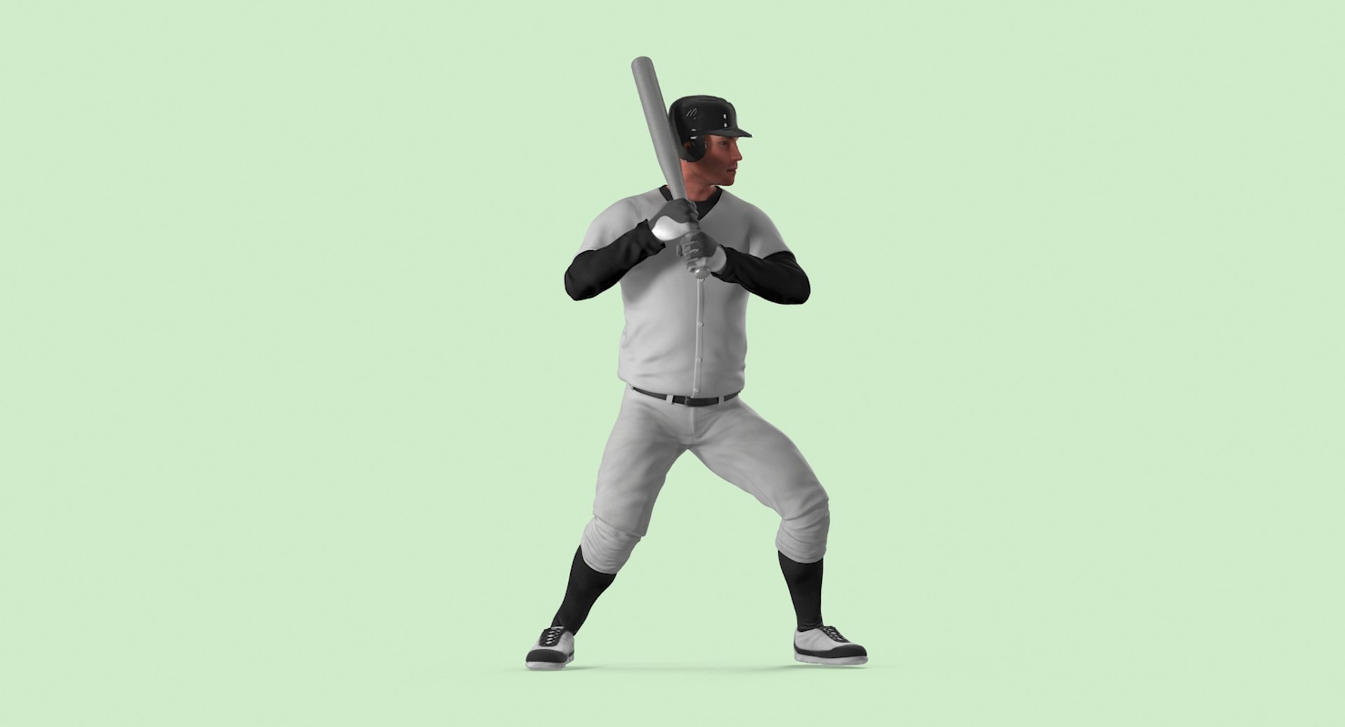 3d model baseball player
