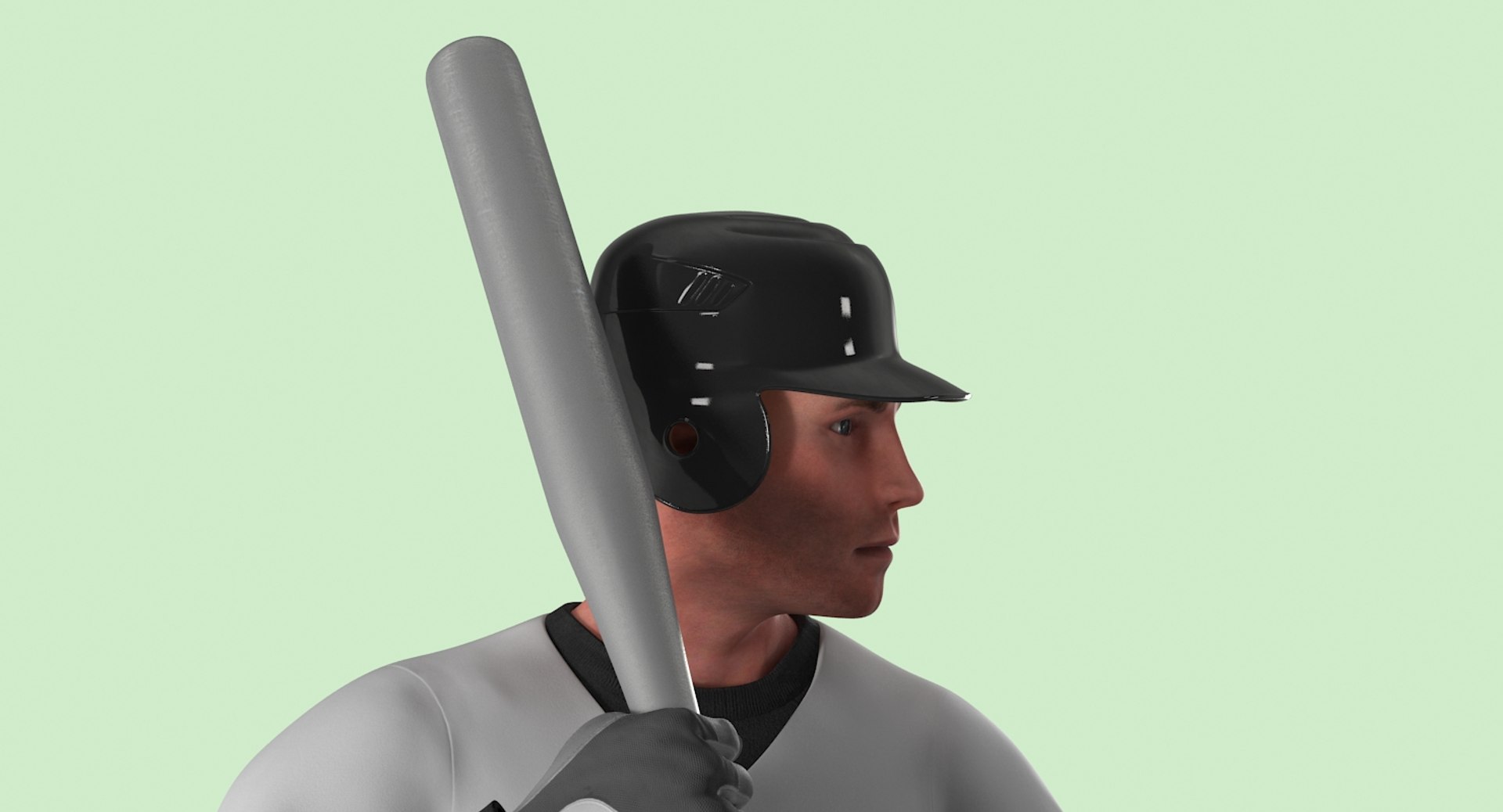 3d model baseball player