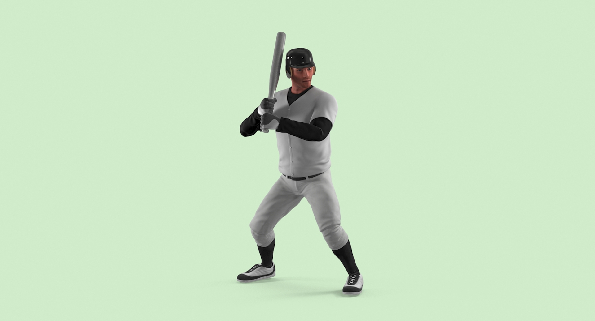 3d model baseball player