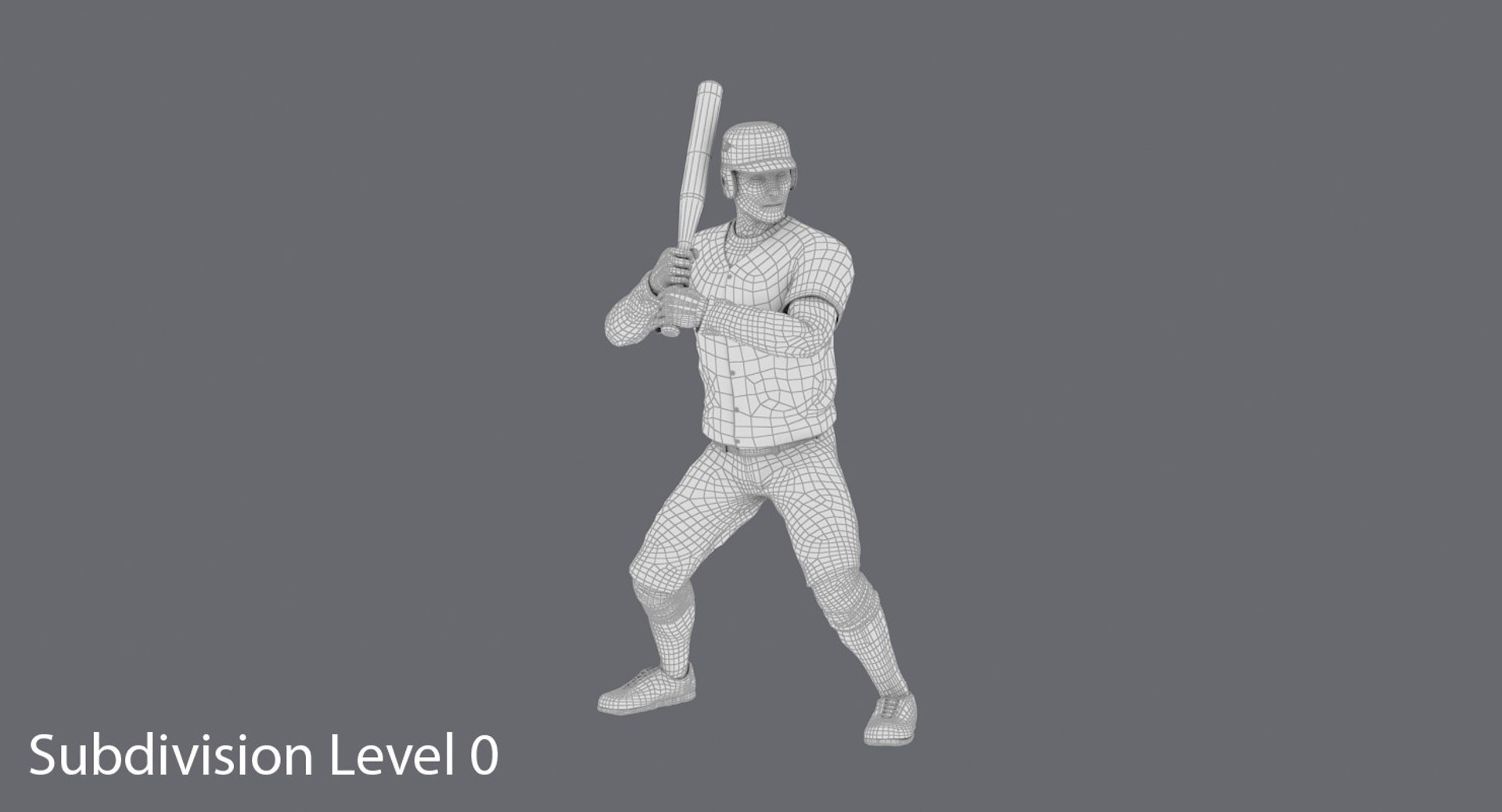 3d model baseball player
