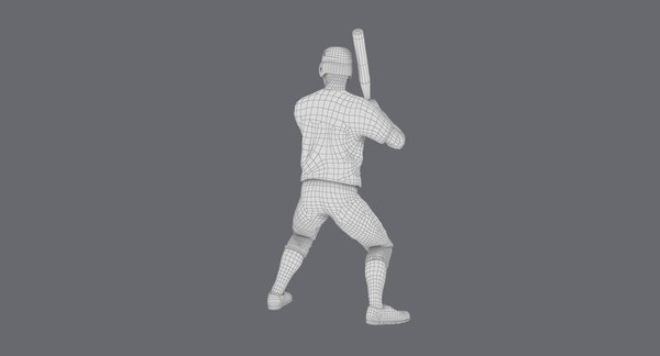 3d model baseball player