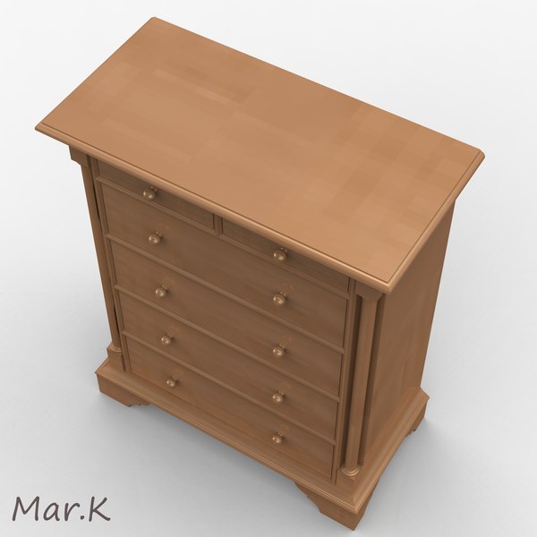 3d chest drawers model