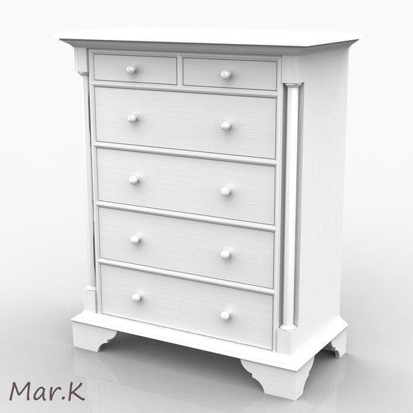 3d chest drawers model