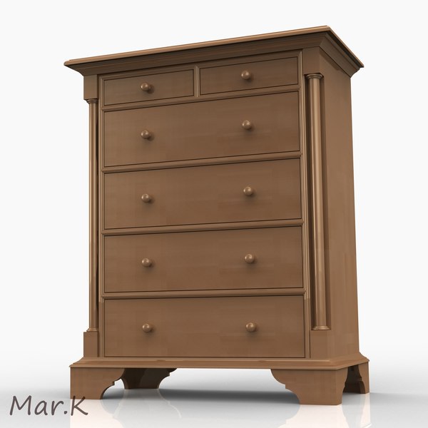 3d chest drawers model