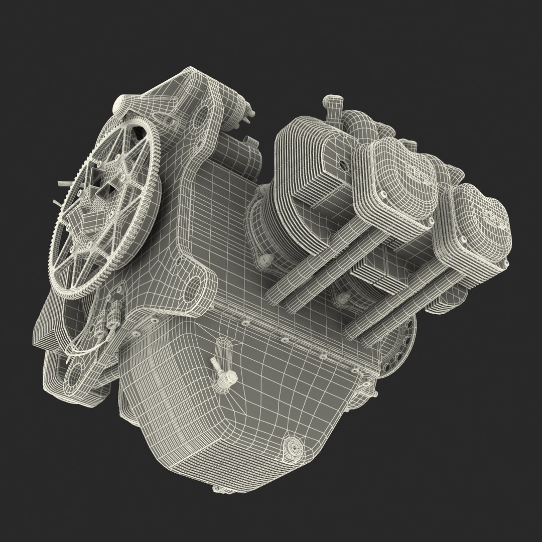 Piston Aircraft Engine Ulpower 3d Model