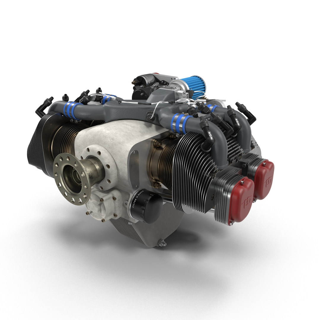 Piston Aircraft Engine Ulpower 3d Model