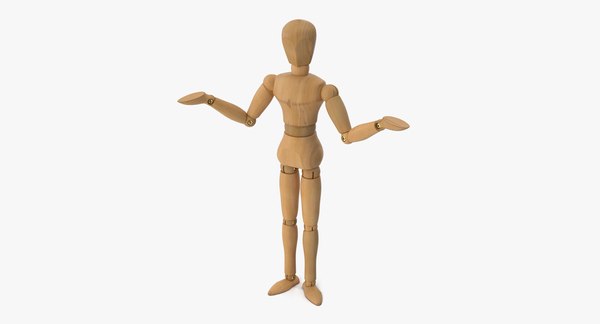3D dummy doll surprised pose - TurboSquid 1334052