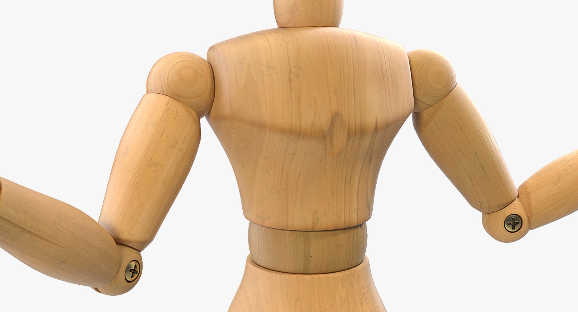 3D dummy doll surprised pose - TurboSquid 1334052