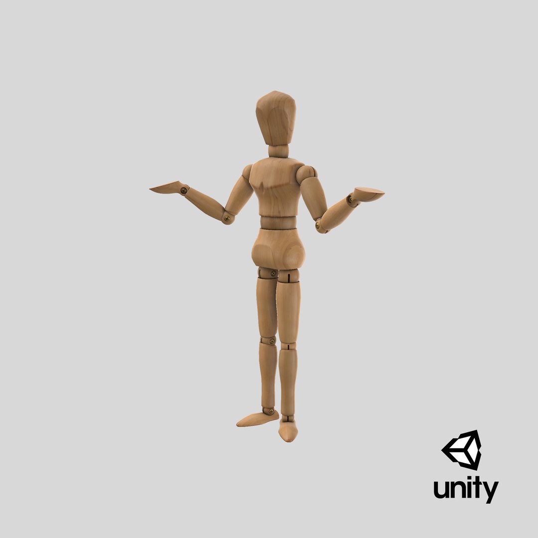 3D dummy doll surprised pose - TurboSquid 1334052