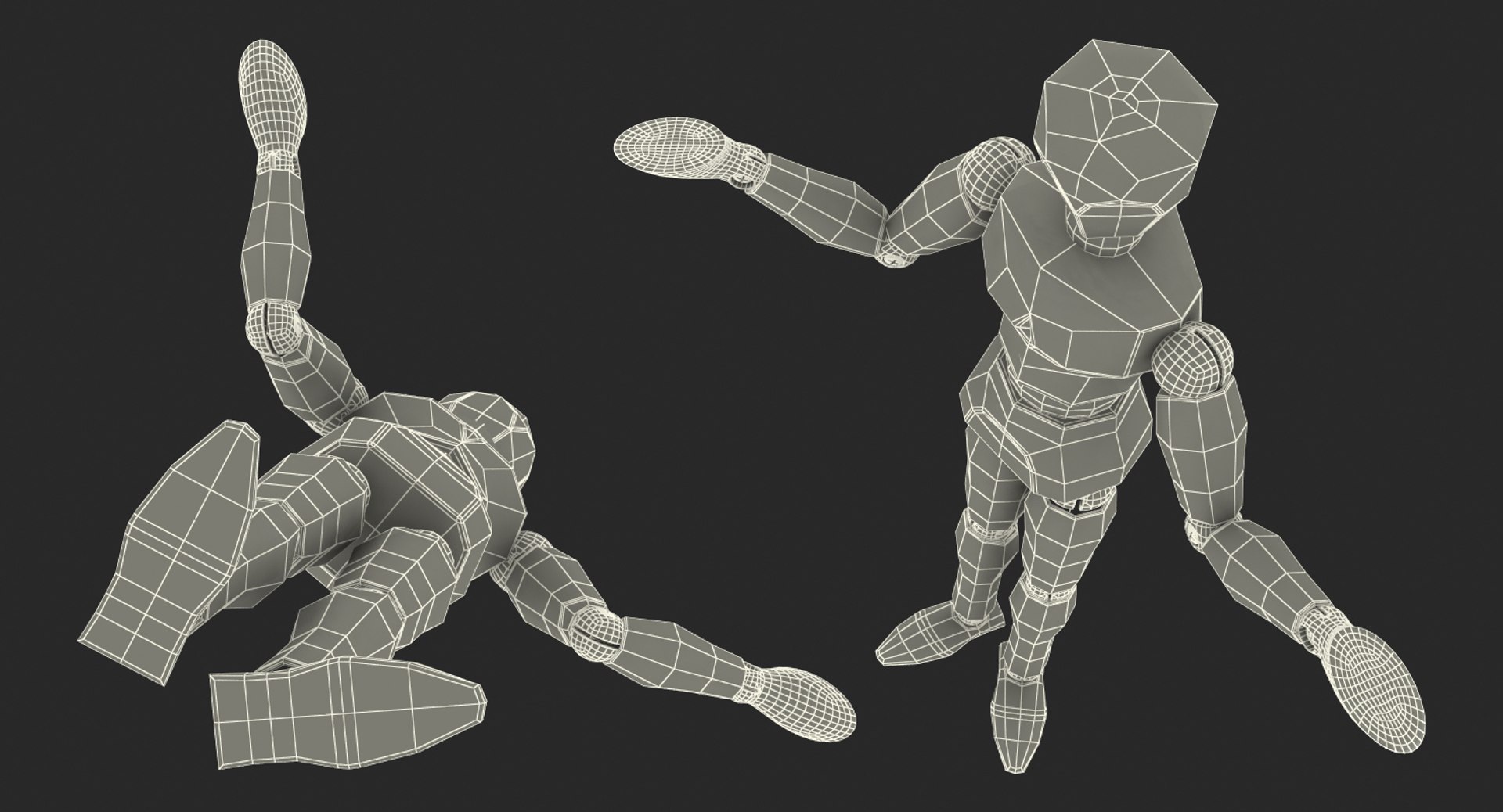 3D dummy doll surprised pose - TurboSquid 1334052