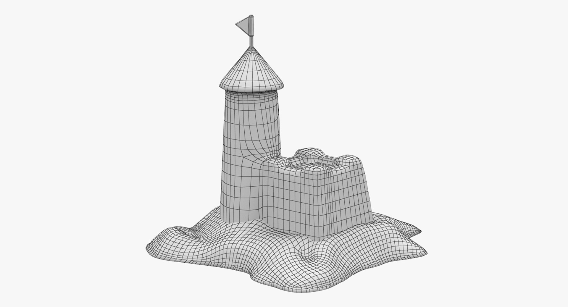 Sand Castle 3D - TurboSquid 1344940