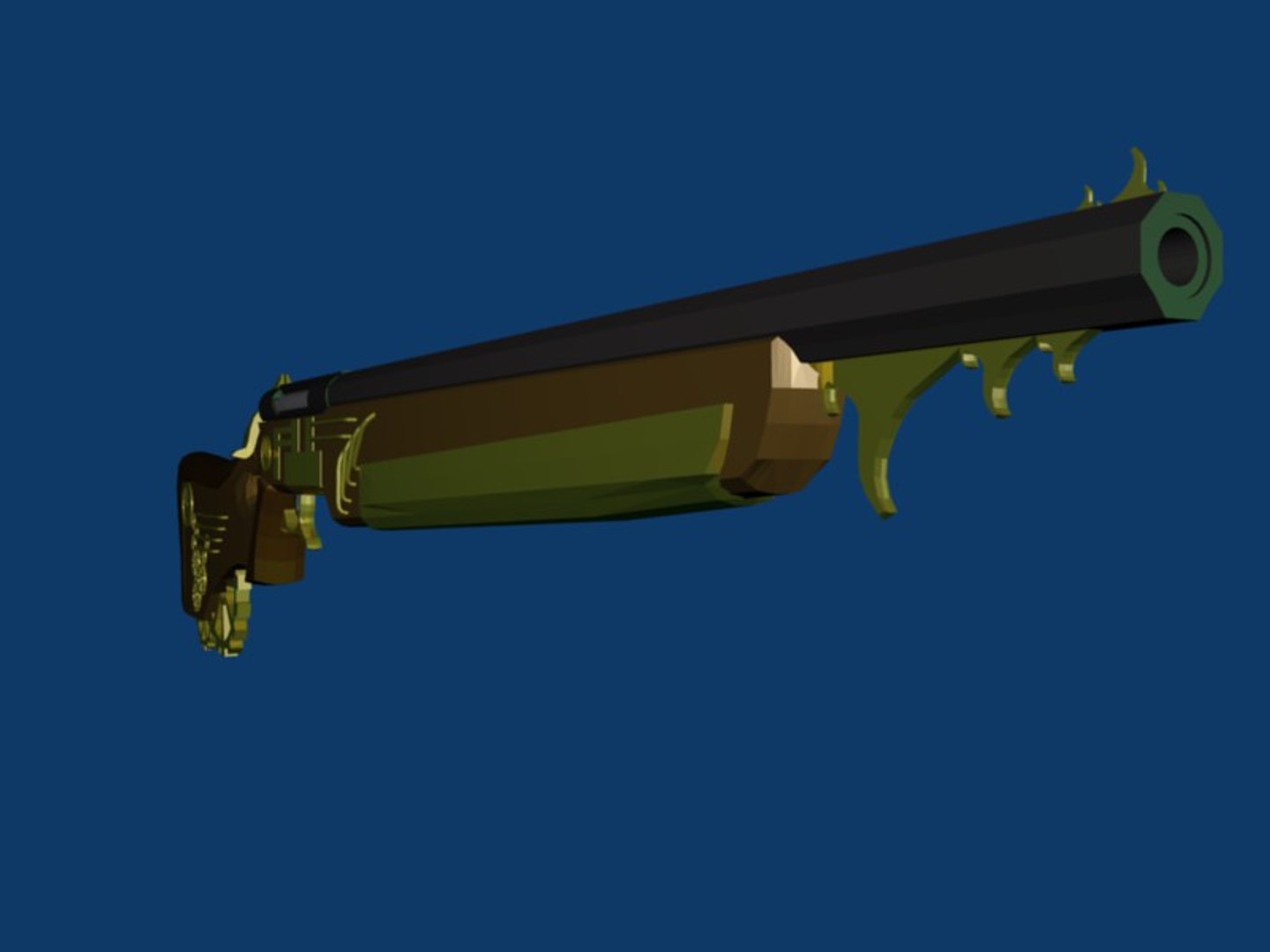 bolt action rifle 3d 3ds