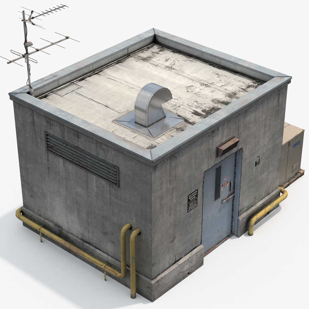 Roof buildings set 3D model - TurboSquid 1386705