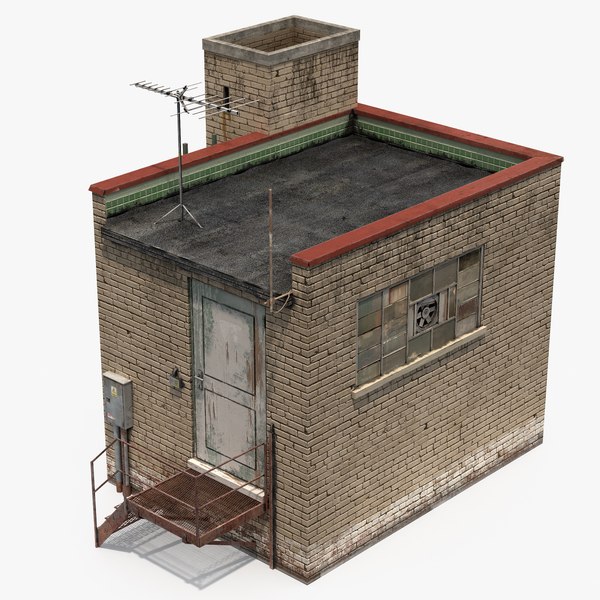 Roof buildings set 3D model - TurboSquid 1386705