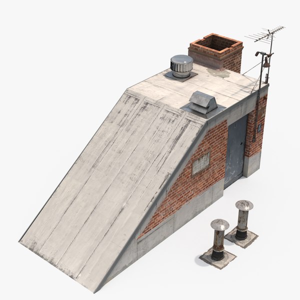 Roof buildings set 3D model - TurboSquid 1386705
