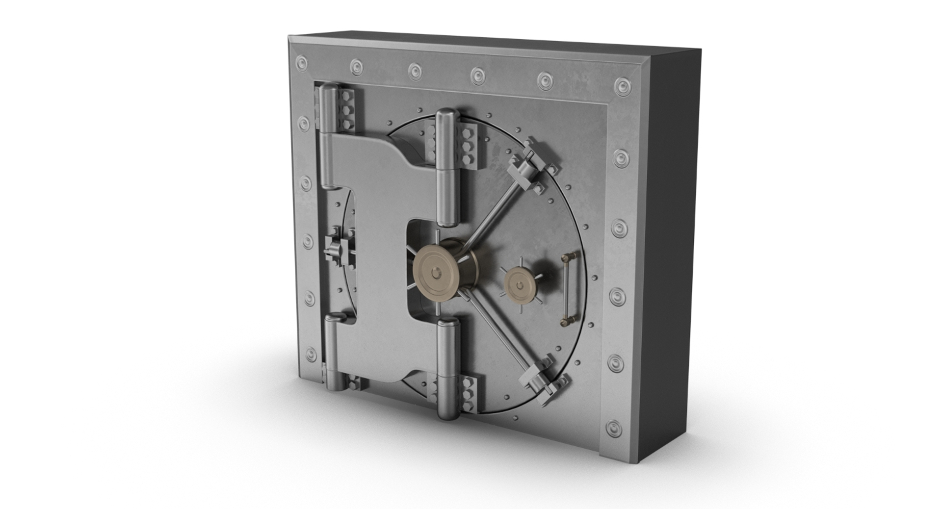 3D Bank Vault Door Open Model - TurboSquid 1419074