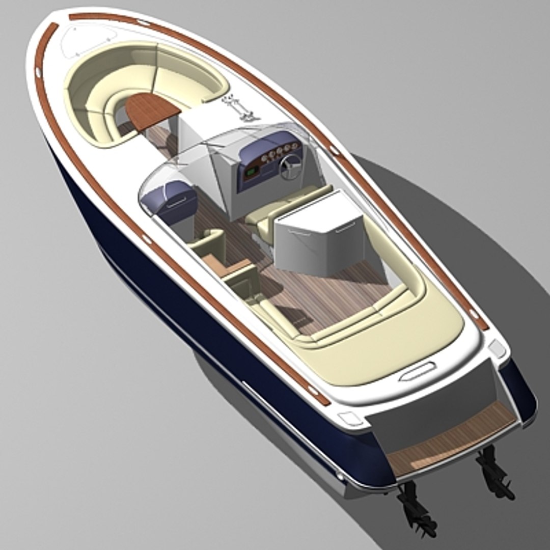 Chris Craft Launch Boat 3d Model
