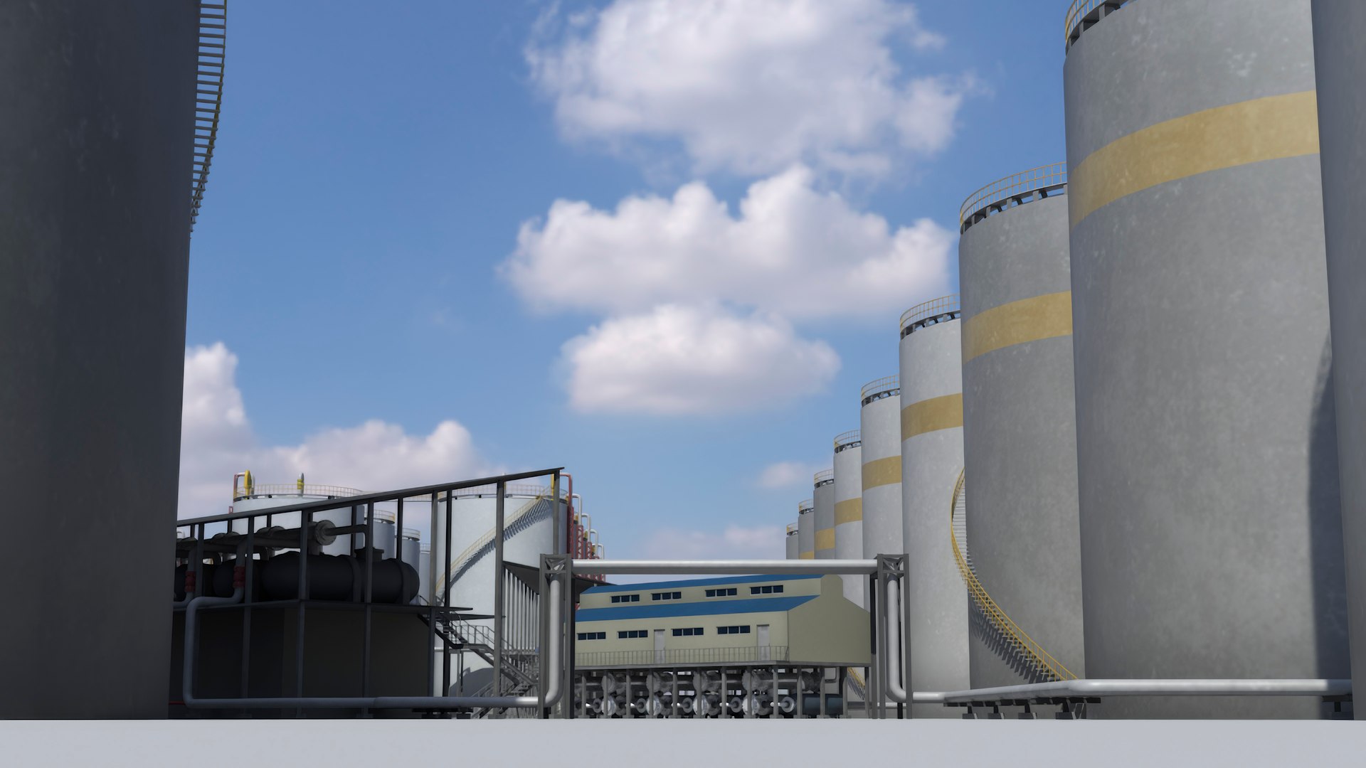 3D Liquefied Natural Gas LNG Plant - TurboSquid 2310129