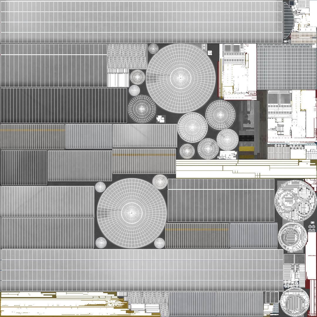 3D Liquefied Natural Gas LNG Plant - TurboSquid 2310129