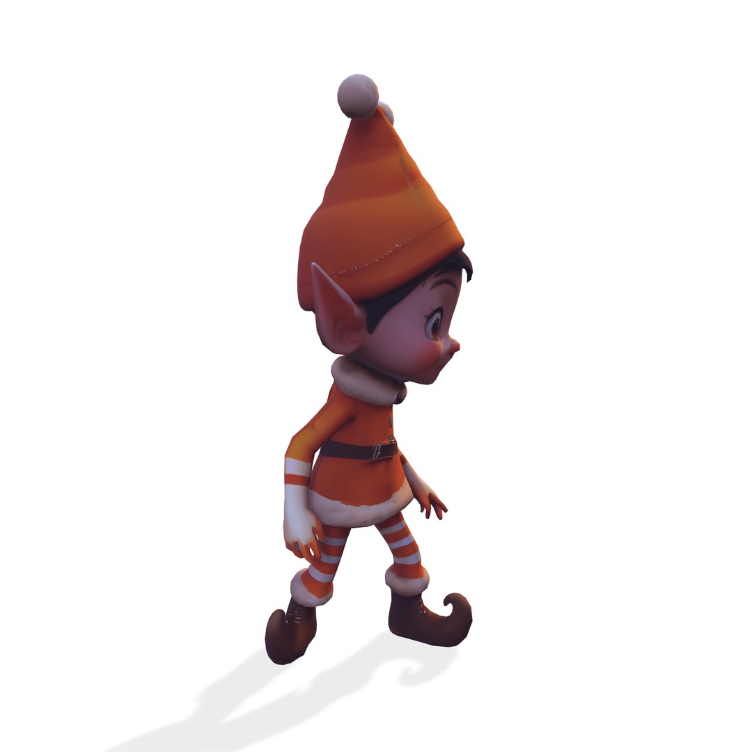 Pumpkin Elf The Autumns Cute Worker 3D Model - TurboSquid 2323941