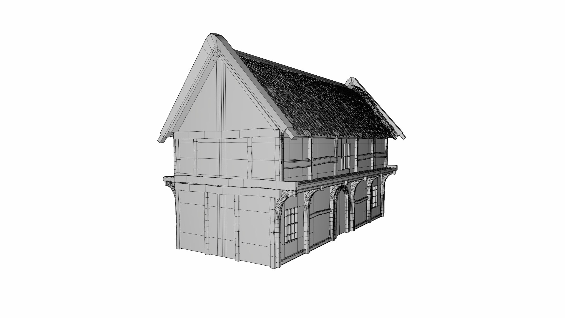 Medieval House 3d Model Turbosquid 2170241 