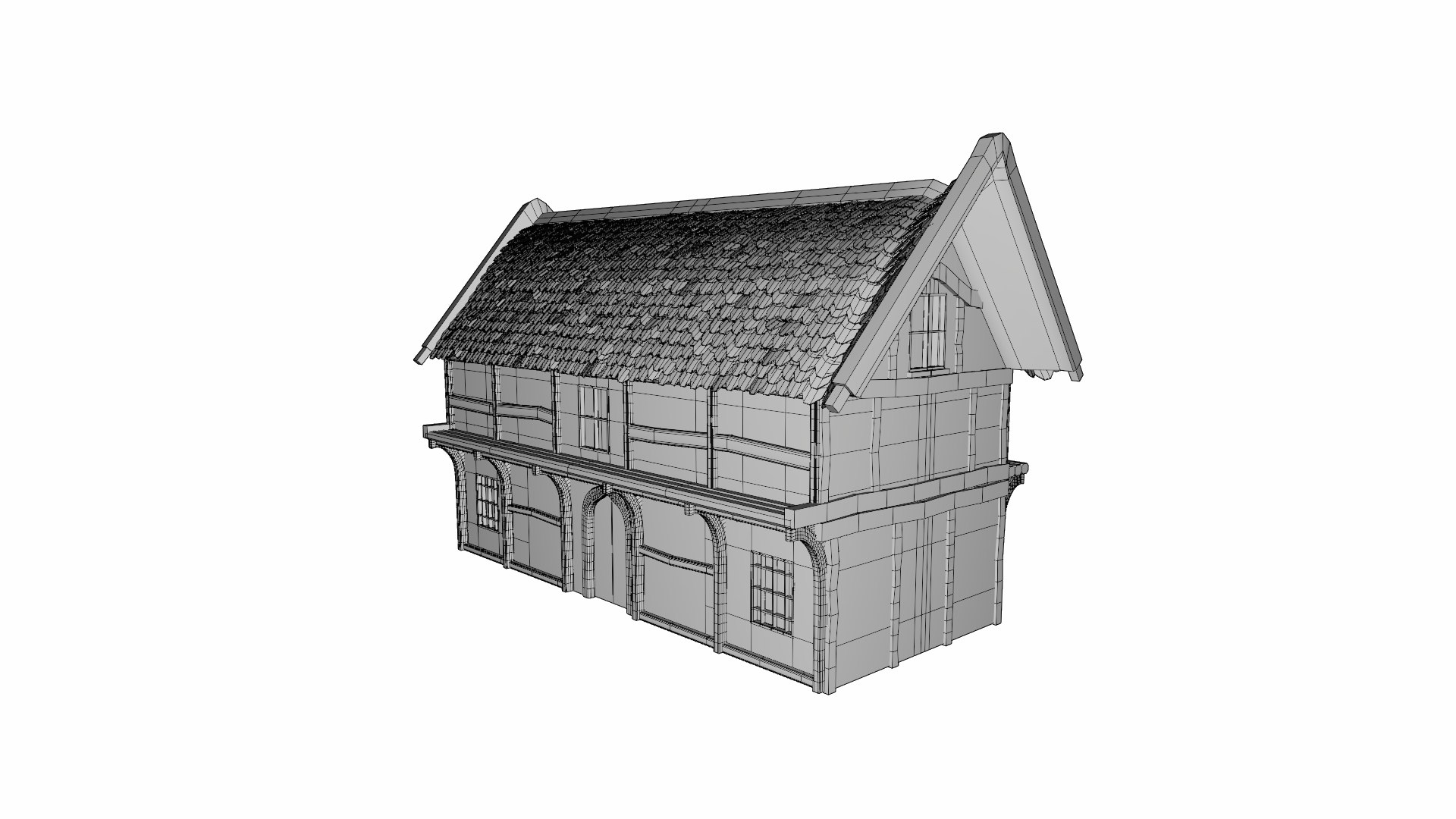 Medieval House 3D Model - TurboSquid 2170241