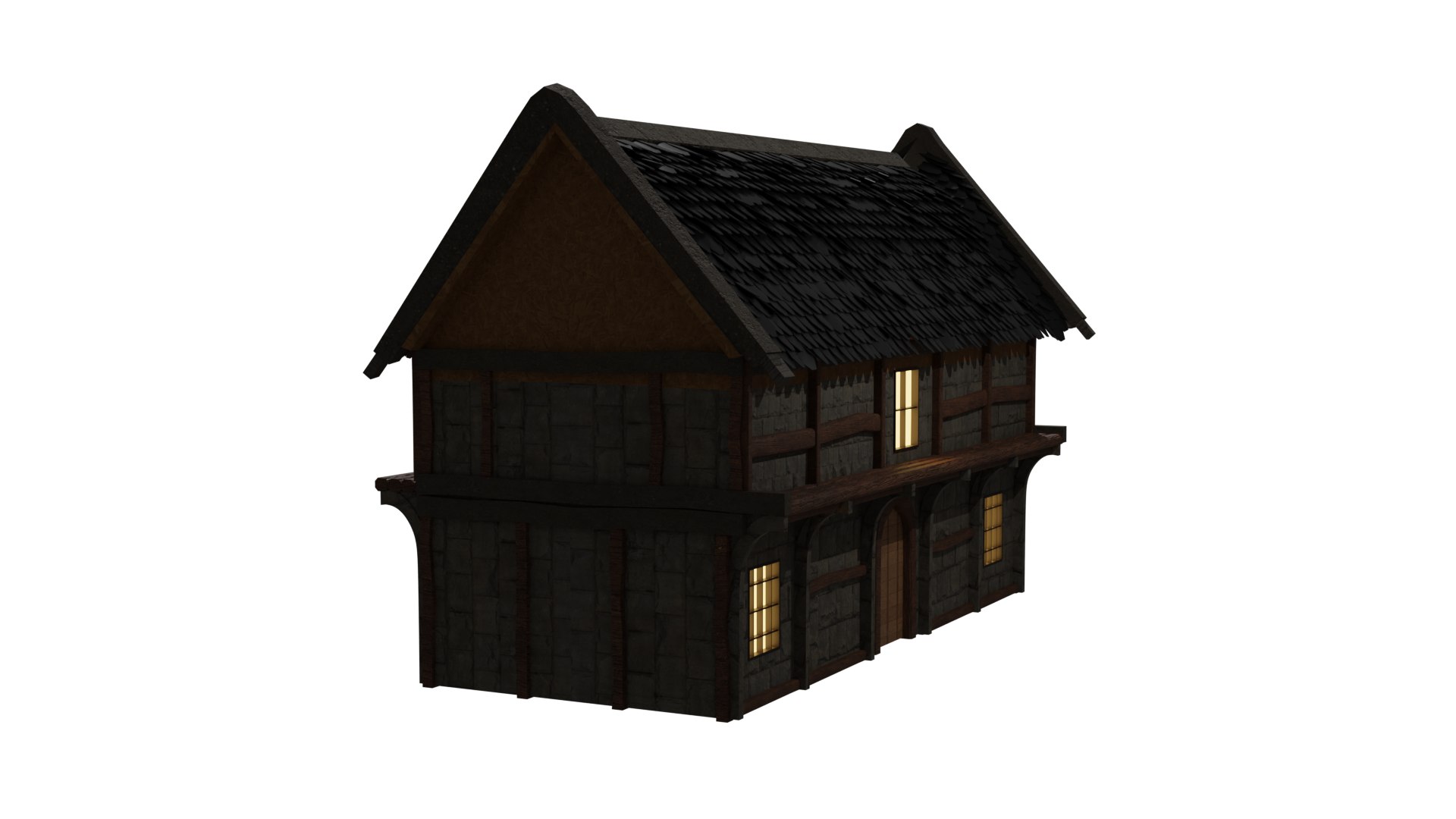 Medieval house 3D model - TurboSquid 2170241