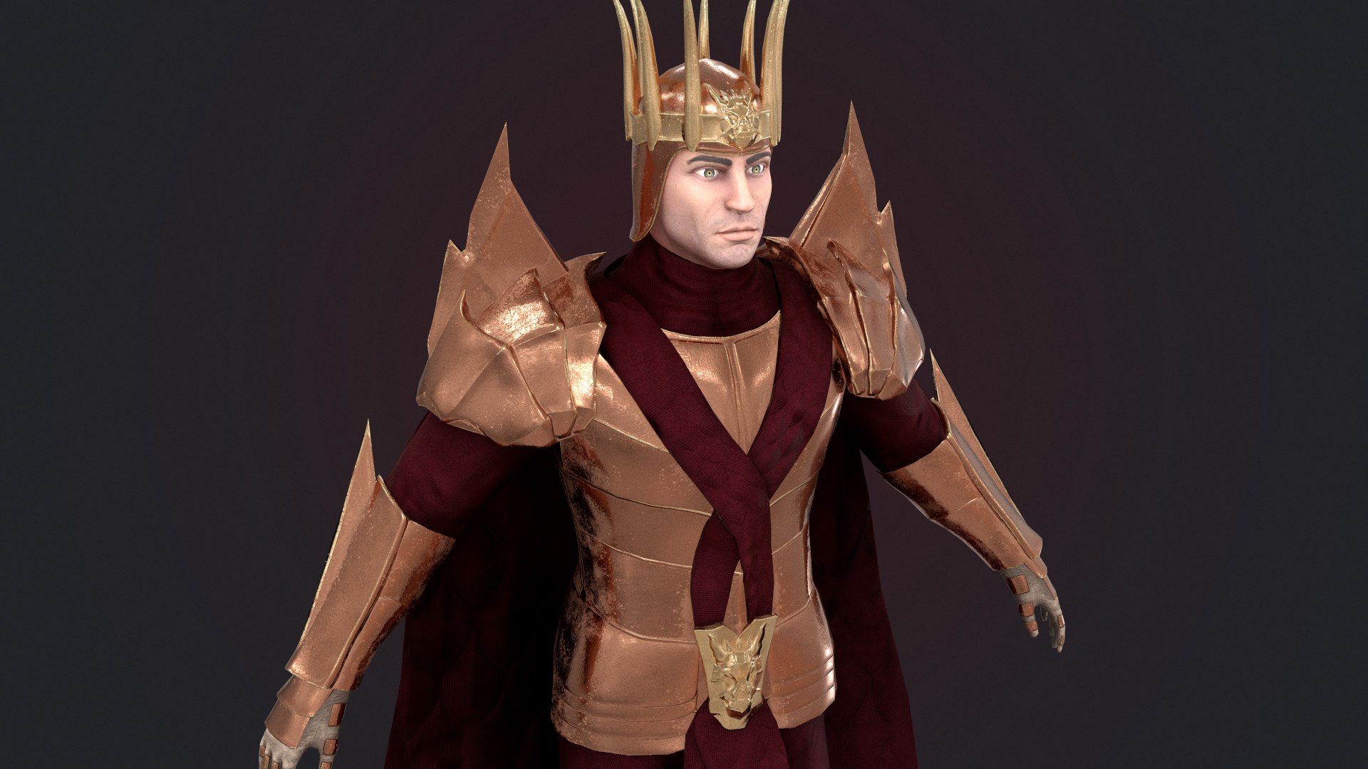 Dragon King Game Ready PBR 3D Model - TurboSquid 1765351