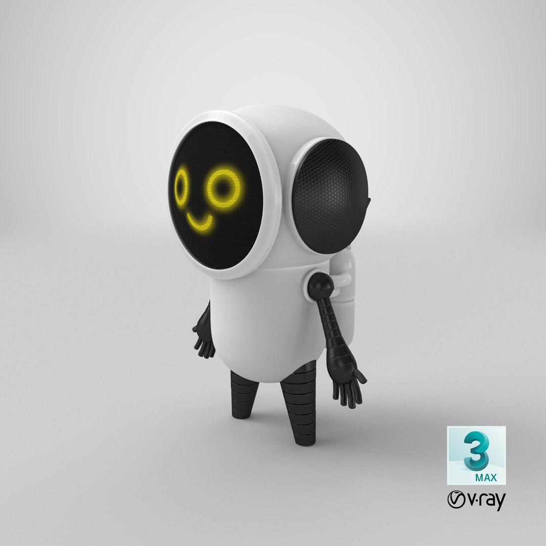3D Cute Robot Model - TurboSquid 2044986